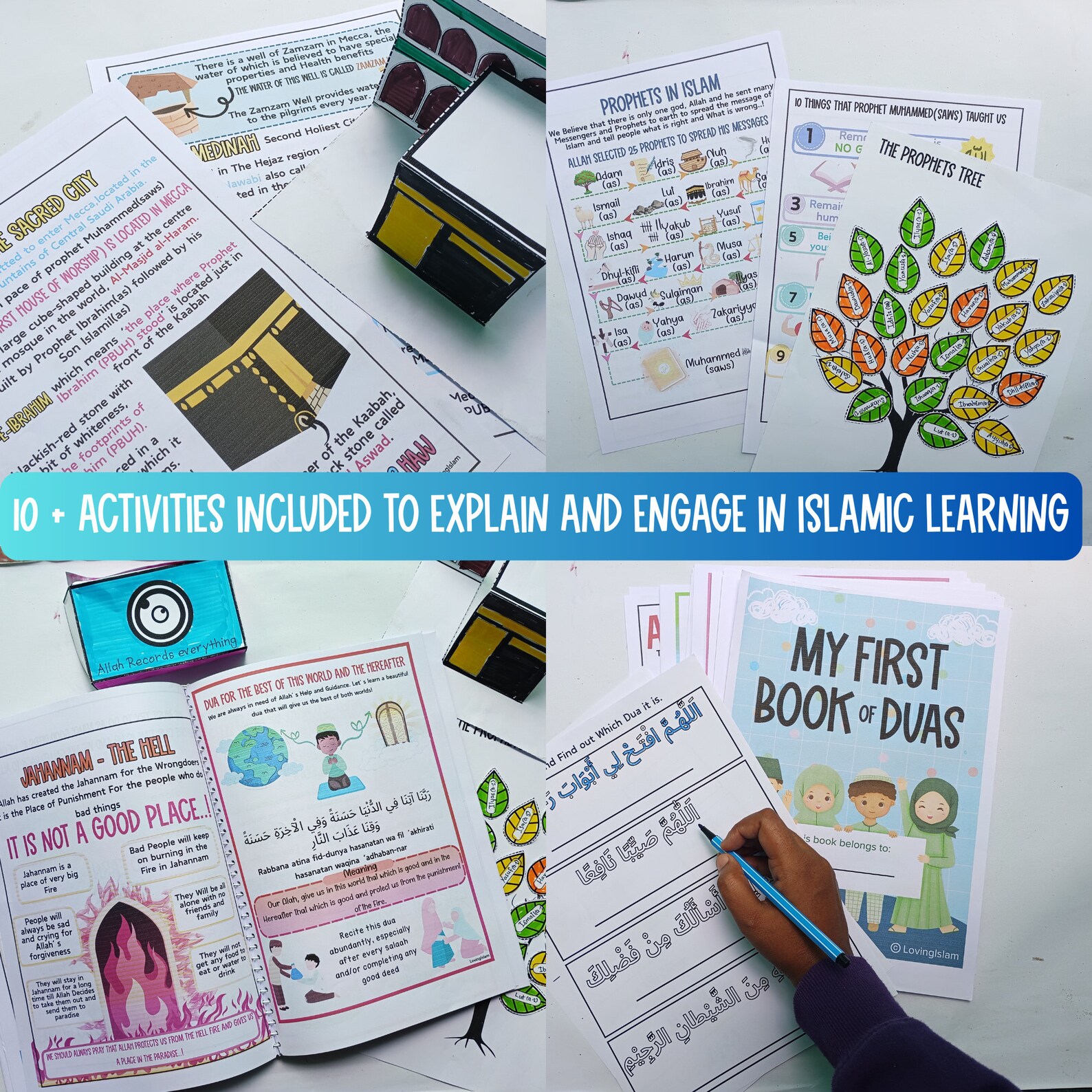 Dua Book for Kids, Daily Duas for Kids, Kids Islamic Crafts, Dua Cards ...