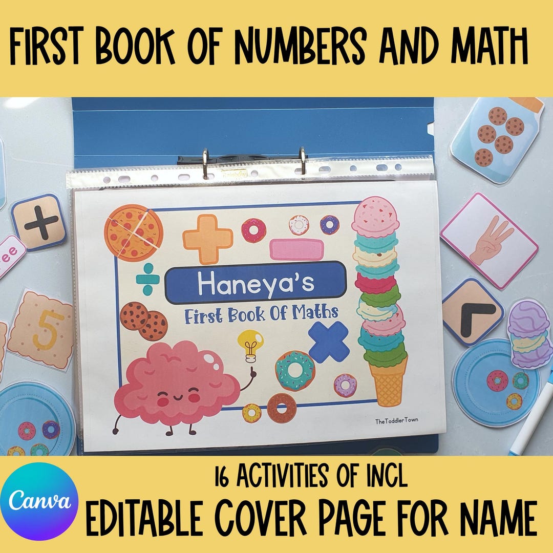 Toddler Busy Book, Preschool Curriculum Homeschool Counting Practice ...