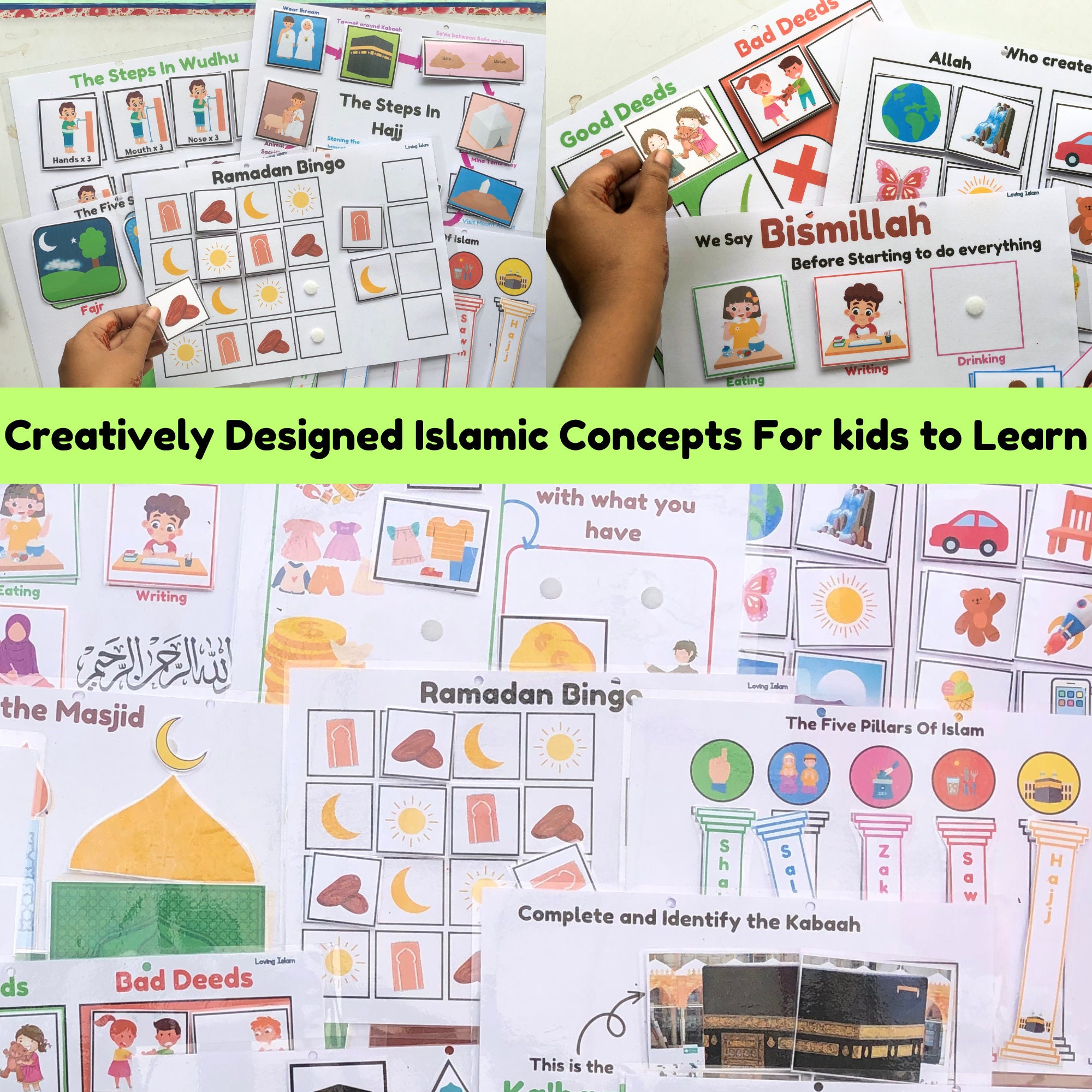 Islam Learning Binder Bundle, Islamic Homeschool Bundle, Kids Islam ...