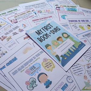 Dua Book for Kids, Daily Duas for Kids, Kids Islamic Crafts, Dua Cards ...