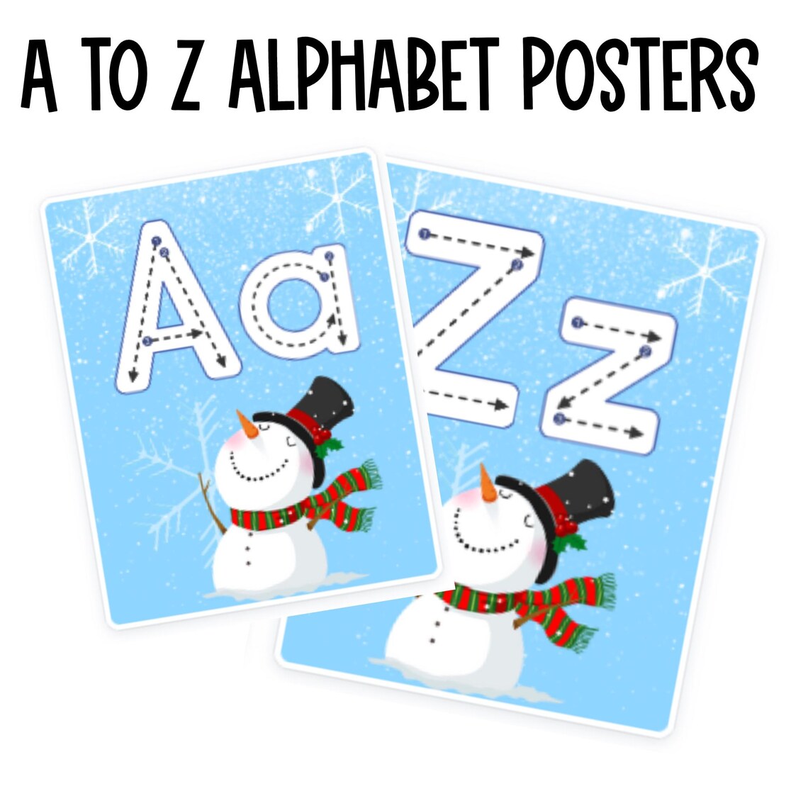 Winter Classroom Poster for Preschool, Alphabet Poster,preschool ...