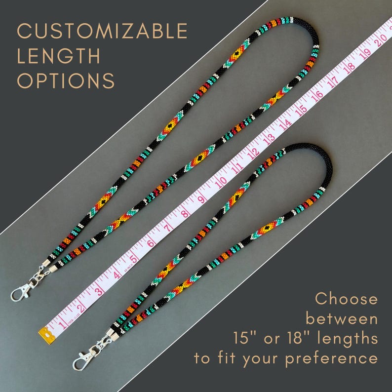 Beaded Teacher Lanyard: 3-in-1 ID Badge Holder, Eyeglass Chain ...