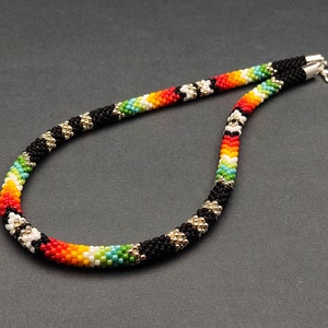 Ethnic Seed Bead Choker: Native American Style Necklace - Etsy