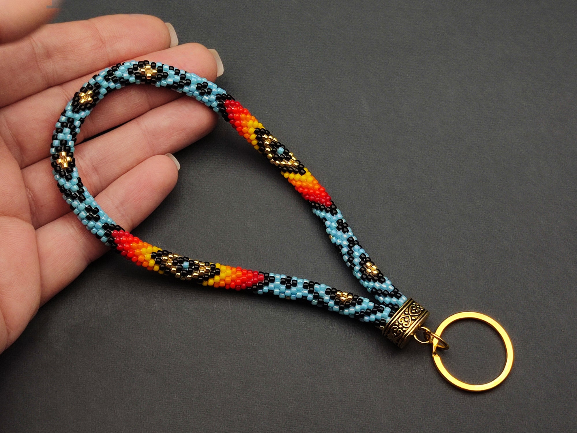 Native American Style Wrist Lanyard, Wrist Keychains for Women, Car ...