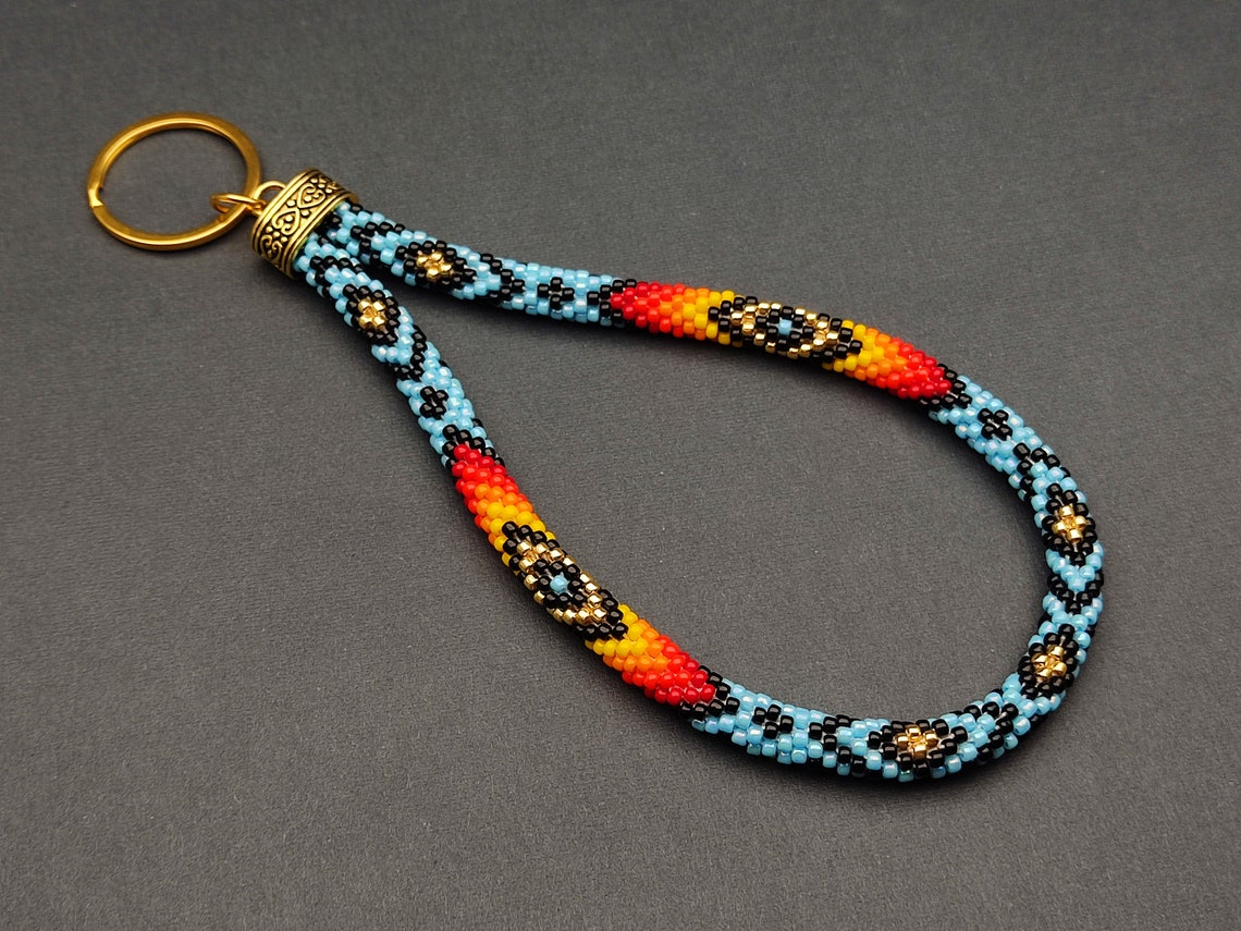 Native American Style Wrist Lanyard Wrist Keychains for - Etsy