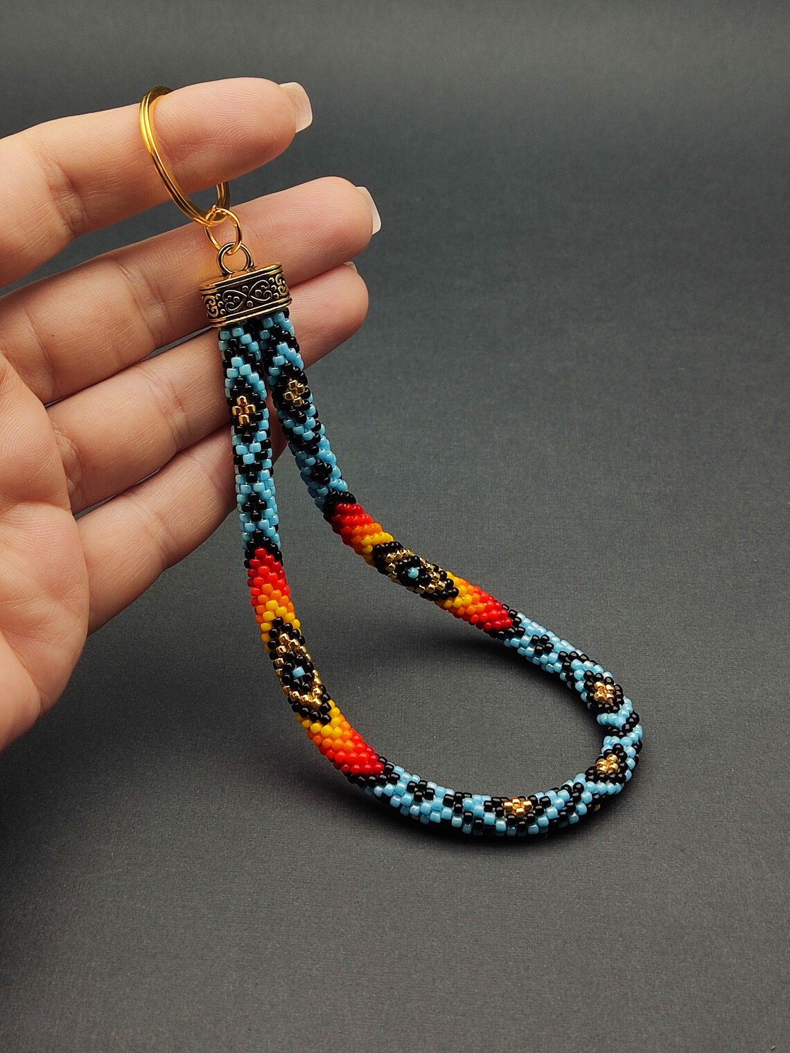 Native American Style Wrist Lanyard Wrist Keychains for - Etsy