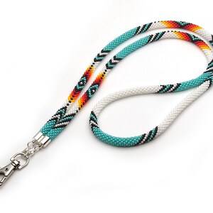 Women Beaded Lanyard Kit, DIY Kit Teacher Lanyard, Bead Crochet Lanyard ...