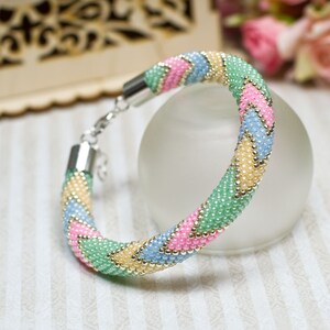 Bead Crochet Kit Colorful Bracelet, DIY Bracelet Kit, Craft Kit for ...