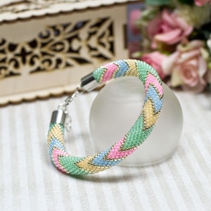 Bead Crochet Kit Colorful Bracelet, DIY Bracelet Kit, Craft Kit for ...