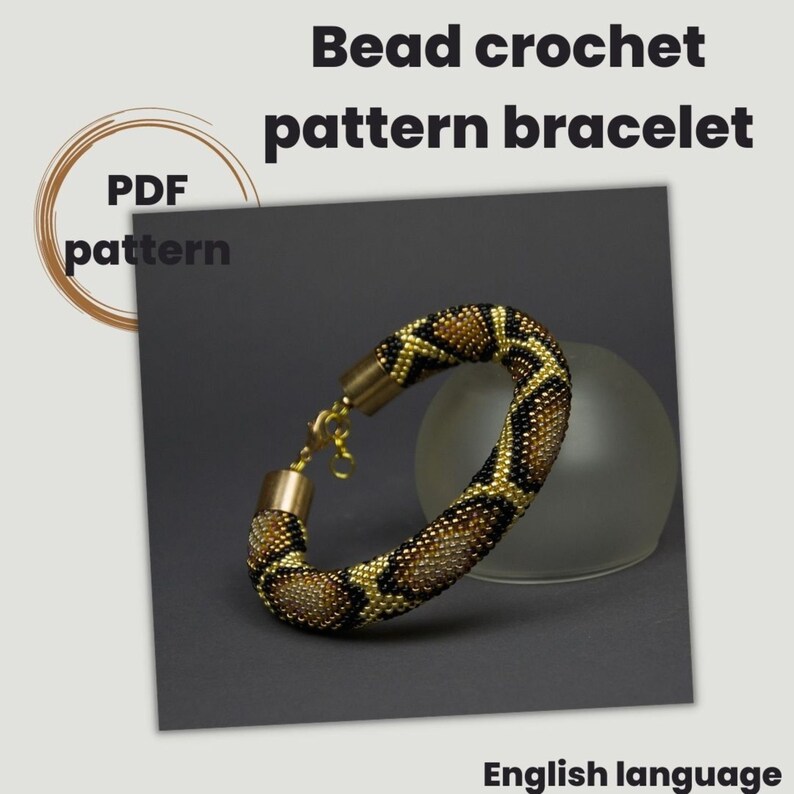 Brown Snake Bracelet Pattern Do It Yourself Bracelet - Etsy