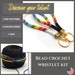 DIY Kit Wristlet Keychain, Bead Crochet Kit Key Wrist Strap, DIY Key ...