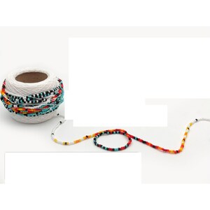 Women Beaded Lanyard Kit, DIY Kit Teacher Lanyard, Bead Crochet Lanyard ...