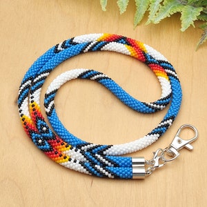 Beaded Lanyard Kit, Bead Crochet Lanyard DIY Kit, Jewelry Making Kit ...