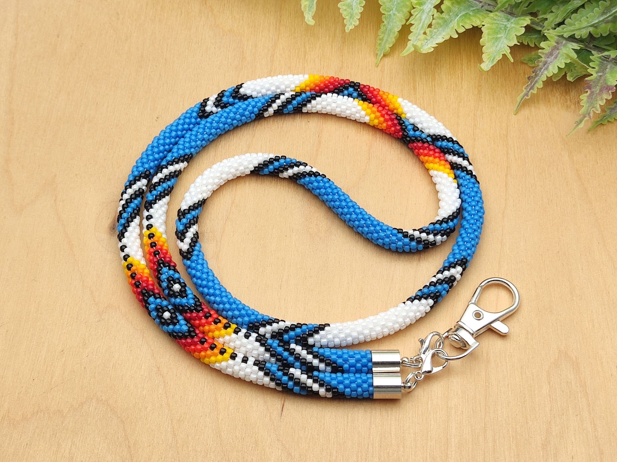 Beaded Lanyard Kit, Bead Crochet Lanyard DIY Kit, Jewelry Making Kit ...