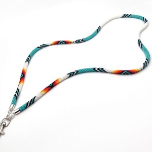Women Beaded Lanyard Kit, DIY Kit Teacher Lanyard, Bead Crochet Lanyard ...