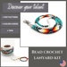 Women Beaded Lanyard Kit, DIY Kit Teacher Lanyard, Bead Crochet Lanyard ...