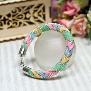 Bead Crochet Kit Colorful Bracelet, DIY Bracelet Kit, Craft Kit for ...