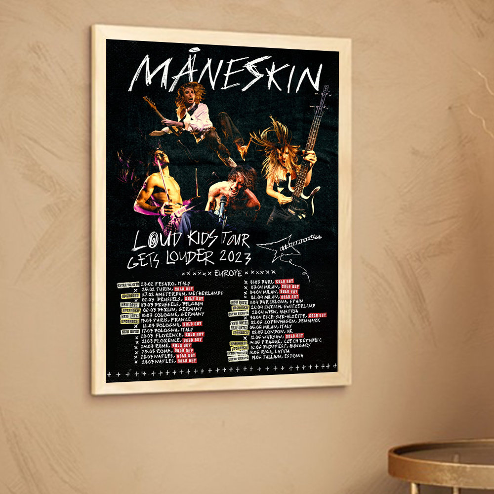 Maneskin Tour 2023 Poster, Music Poster sold by Carolina Castro | SKU ...