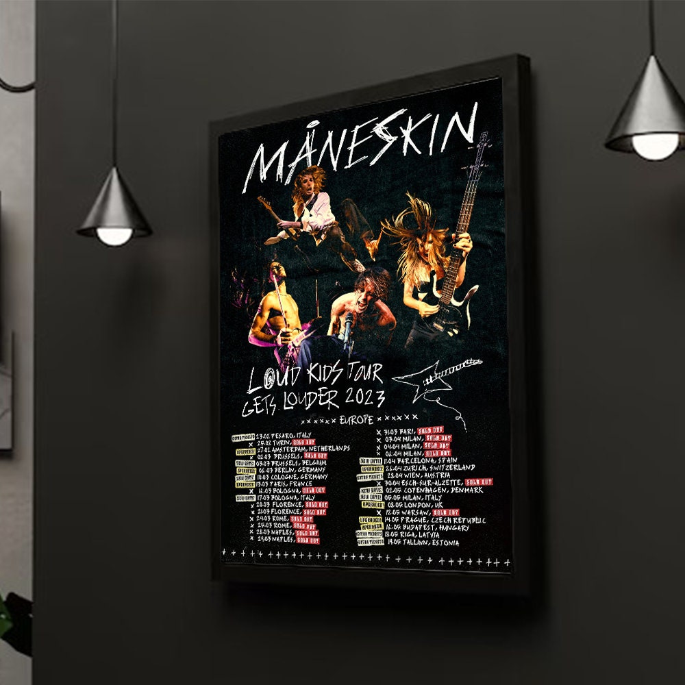 Maneskin Tour 2023 Poster, Music Poster sold by Carolina Castro | SKU ...