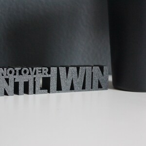 It's Not Over Desk Sign - Etsy