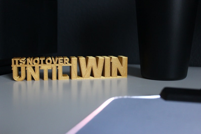 It's Not Over Desk Sign - Etsy