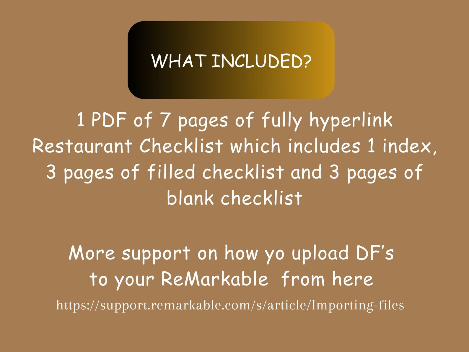 Kindle Scribe Restaurant Checklist Digital Restaurant Cleaning Template ...