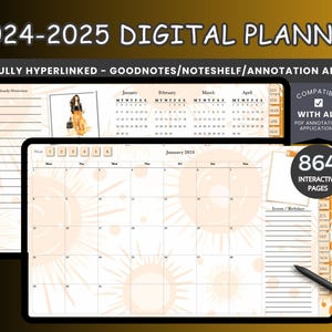Goodnotes Planner 2024-2025 Landscape Monday Start Digital Template ...