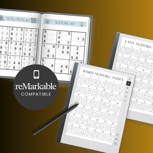 Digital Sudoku Puzzle Games Bundle Sudoku Digital Templates Brain ...