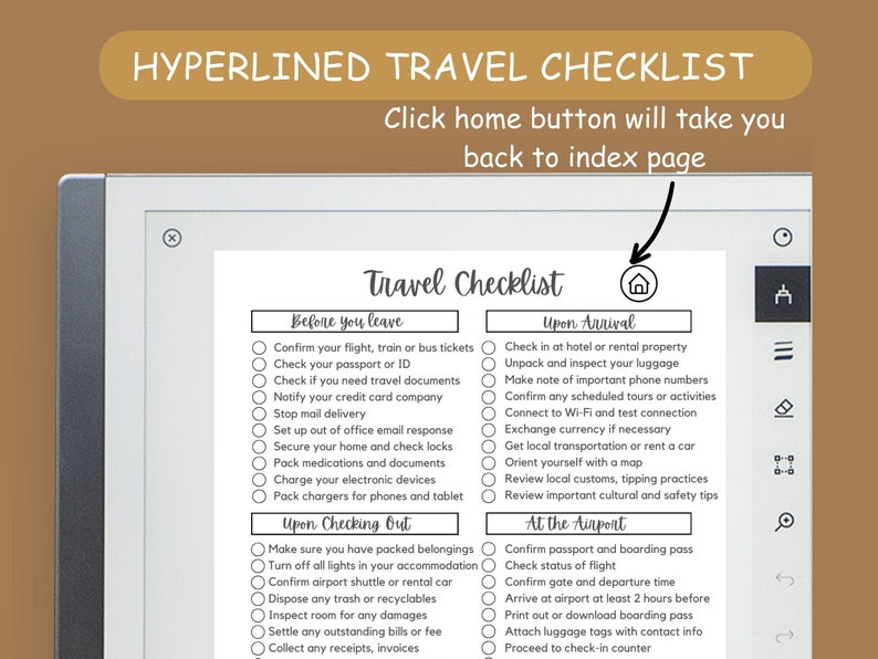 Digital Templates Travel Checklist Stress Free Travel Planning Made ...