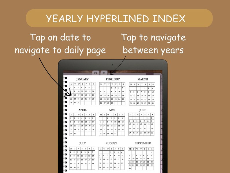 Digital Planner 2024 2025 Monday Start Annotation Apps Digital Planner ...