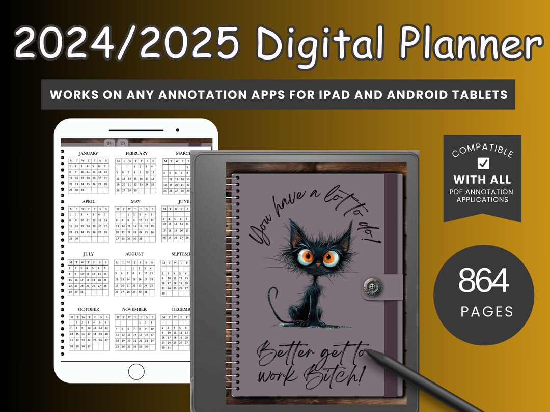 Digital Planner 2024 2025 Monday Start Annotation Apps Digital Planner ...