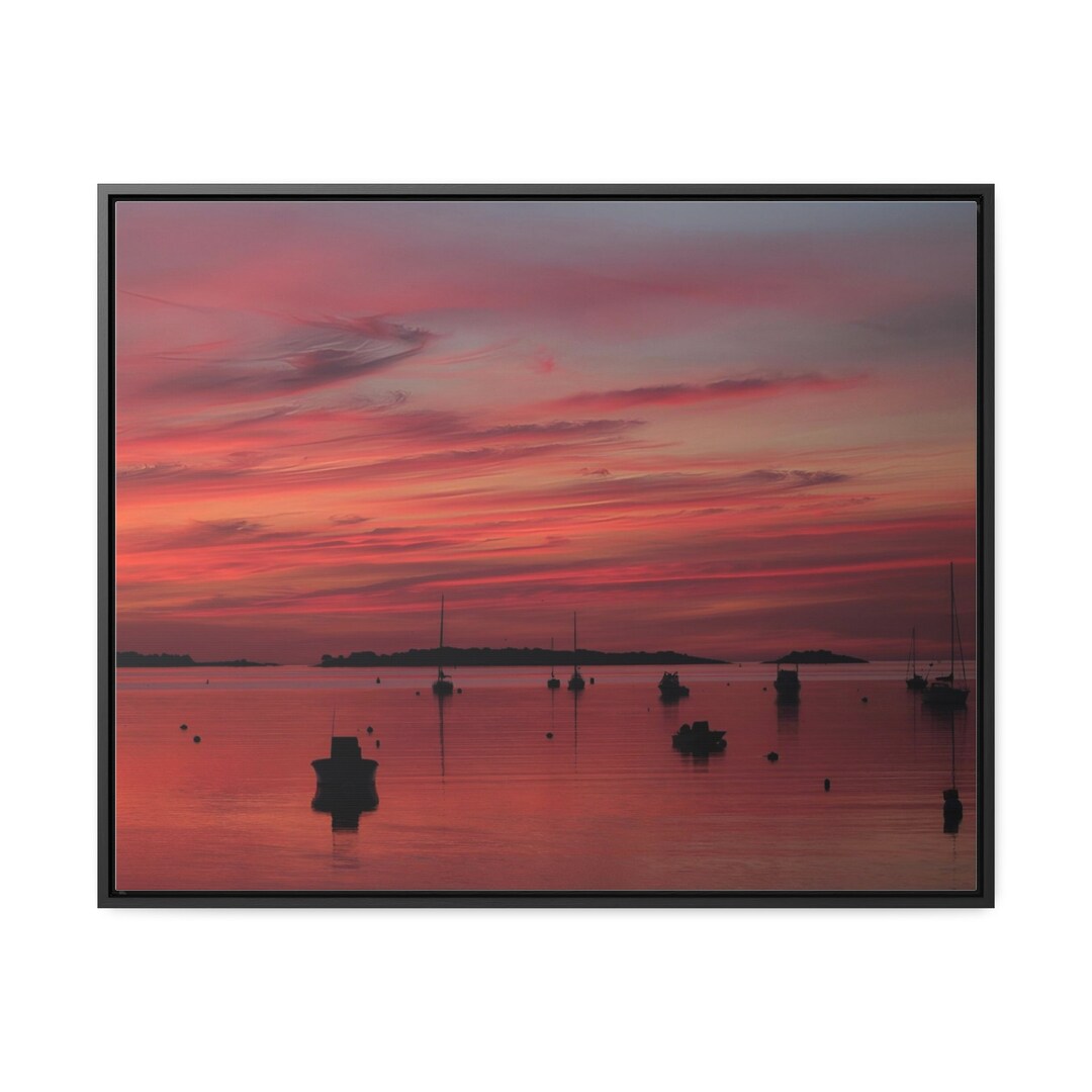 Sunrise, Beverly Harbor, Photography Canvas Wraps, Photography Wall Art ...