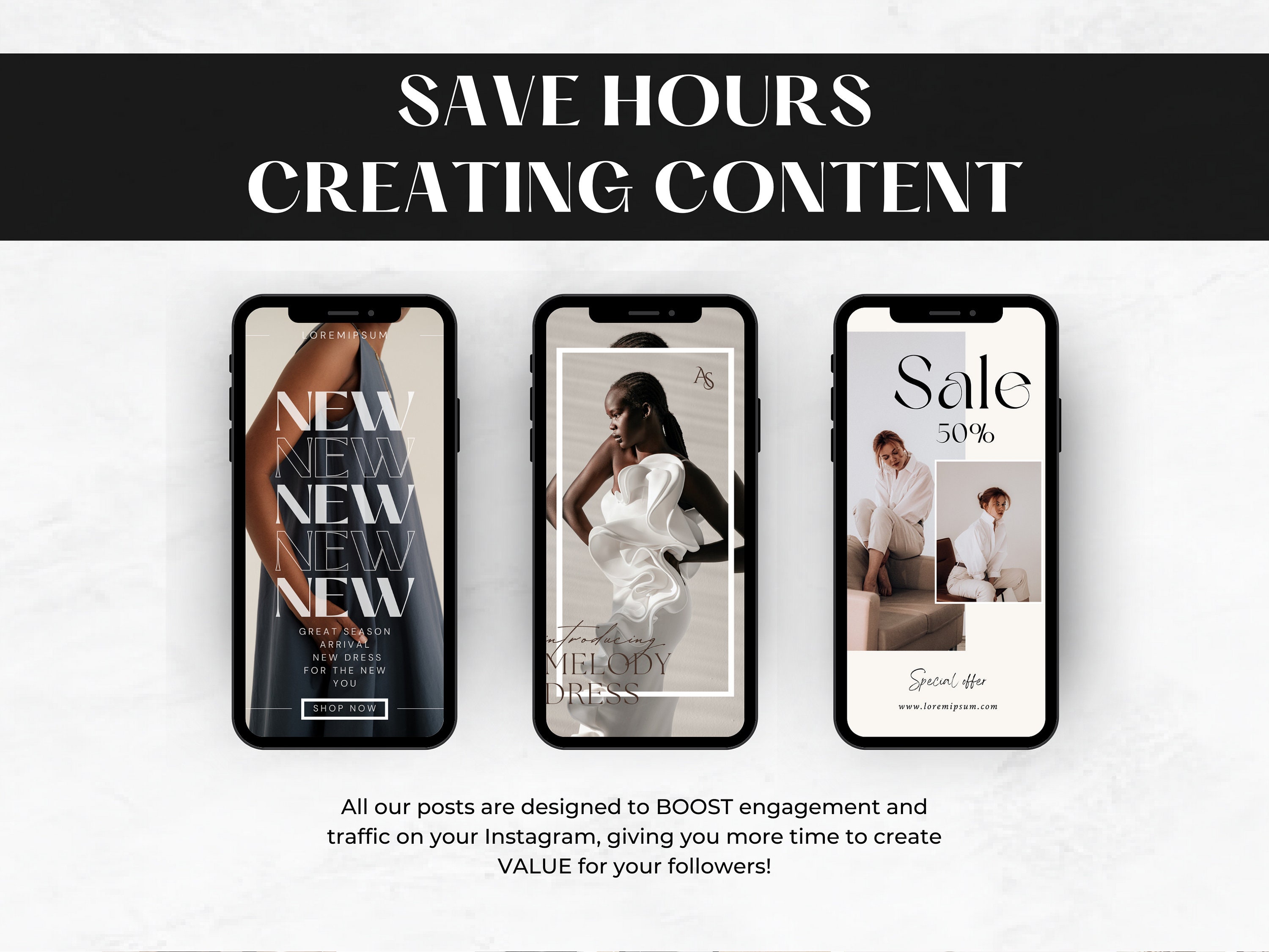 200 Fashion Ecommerce Instagram Post Canva Templates sustainable ...