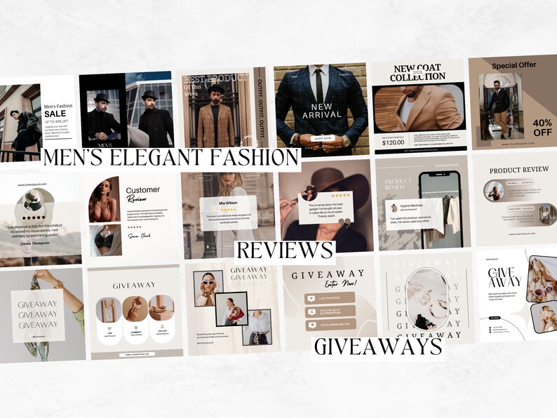 200+ Fashion Ecommerce Instagram Post Canva Templates -sustainable ...
