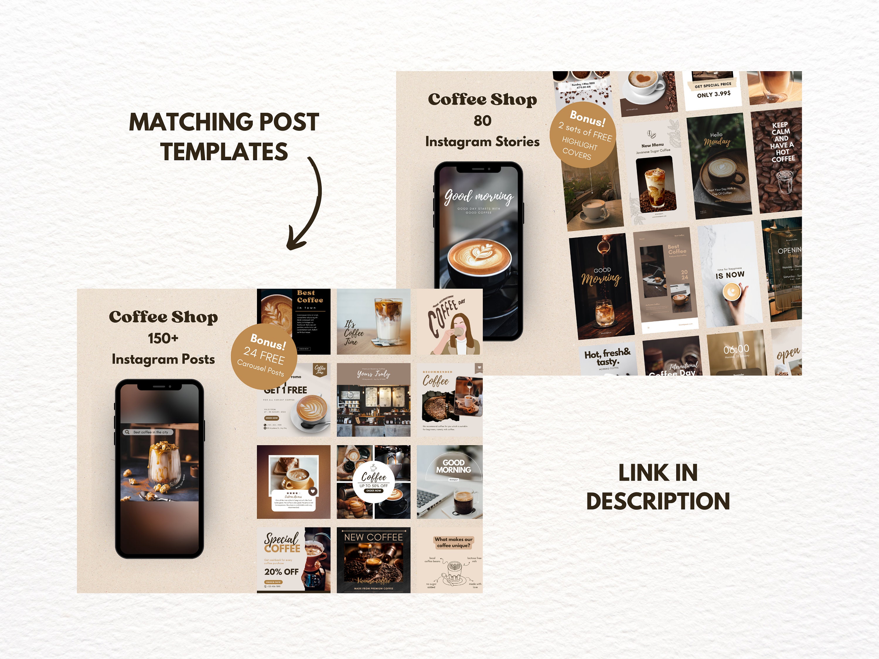 80 Coffee Shop Instagram Stories Canva Templates Coffee House Social ...