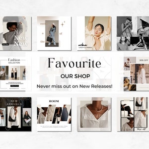 200 Fashion Ecommerce Instagram Post Canva Templates sustainable ...