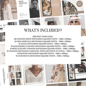 200 Fashion Ecommerce Instagram Post Canva Templates sustainable ...