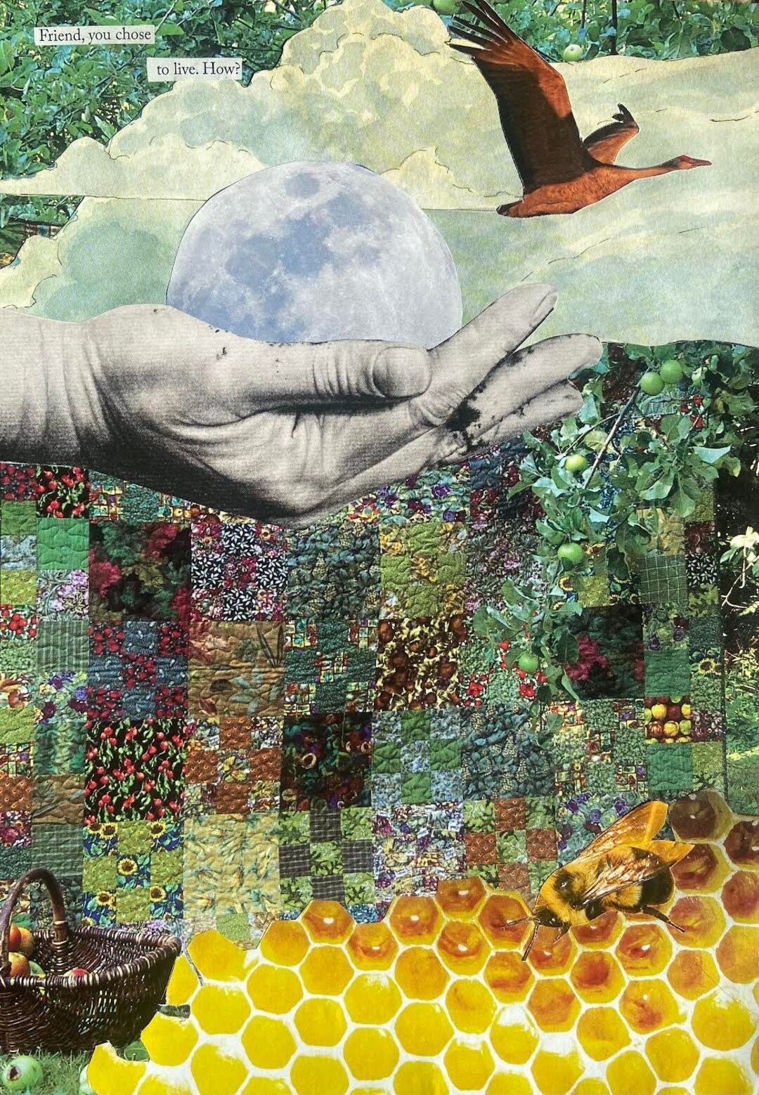 Wild Geese - Original Collage Print - Etsy