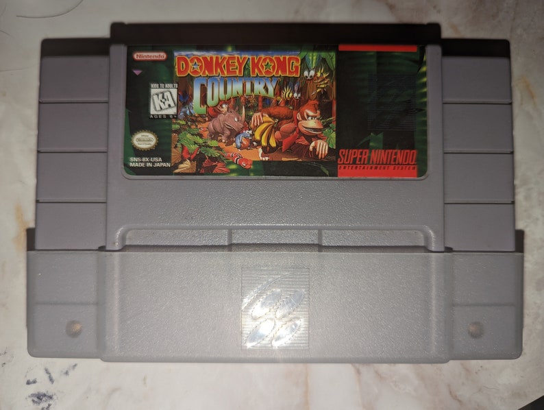 Donkey Kong Country Cartridge Game for Super Nintendo SNES Console - Etsy