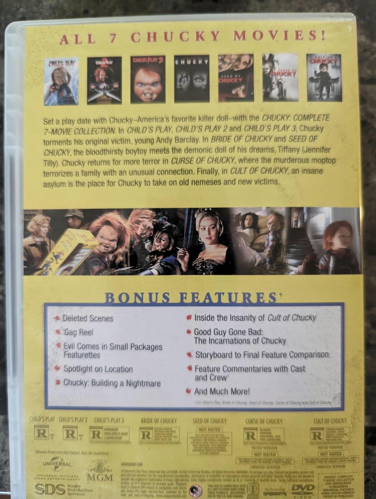 Chucky Complete Movie DVD Set - Etsy