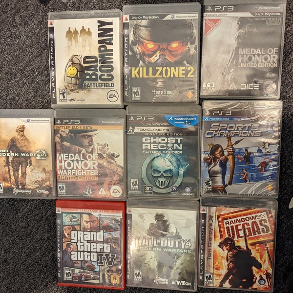 Ps3 Games - Etsy