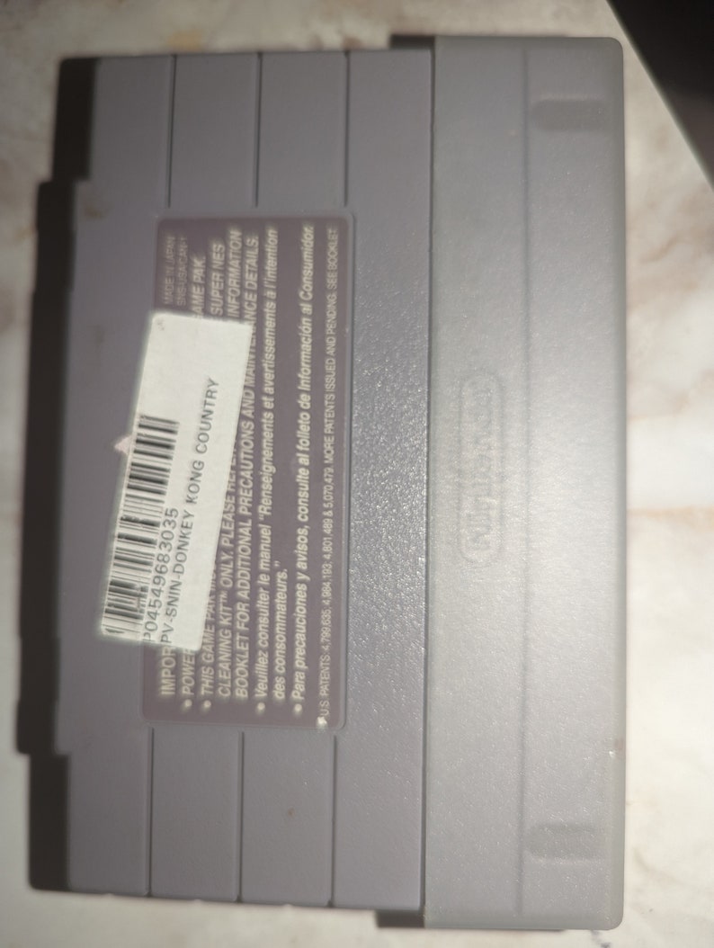 Donkey Kong Country Cartridge Game for Super Nintendo Console - Etsy