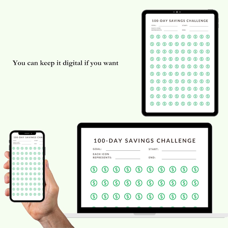 100 Day Money Challenge, Finance Challenge, Savings Challenge,3 Month ...