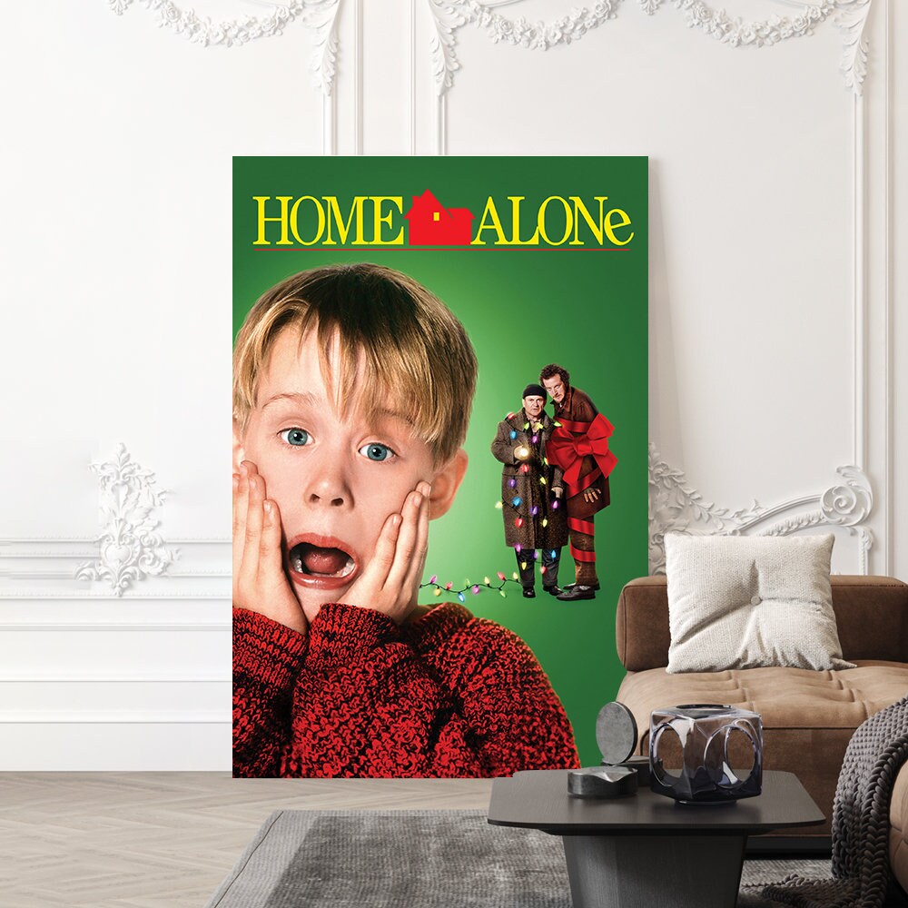 Home Alone Movie Poster - High Quality Canvas Art Print - Room ...