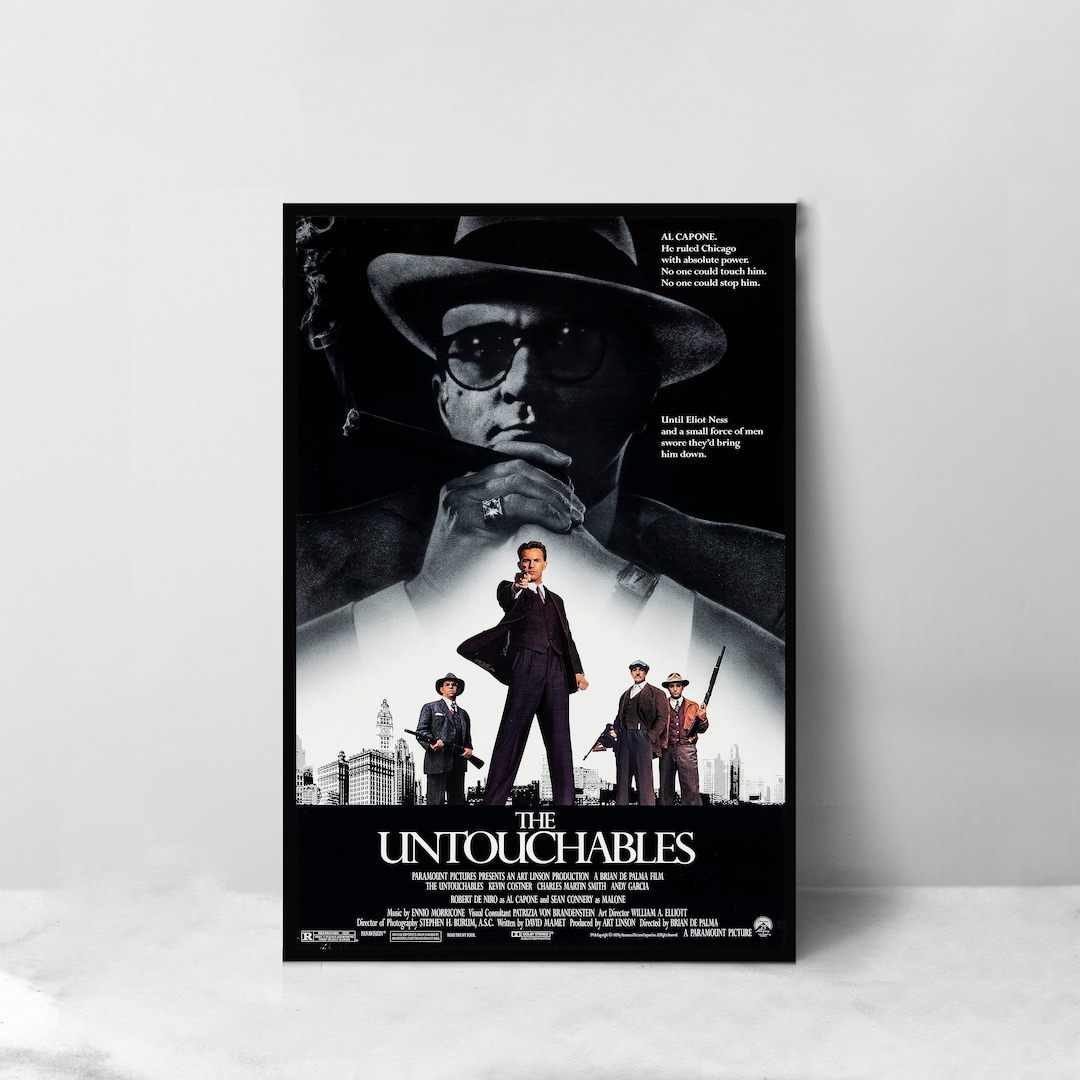 The Untouchables Movie Poster - High Quality Canvas Art Print - Room ...