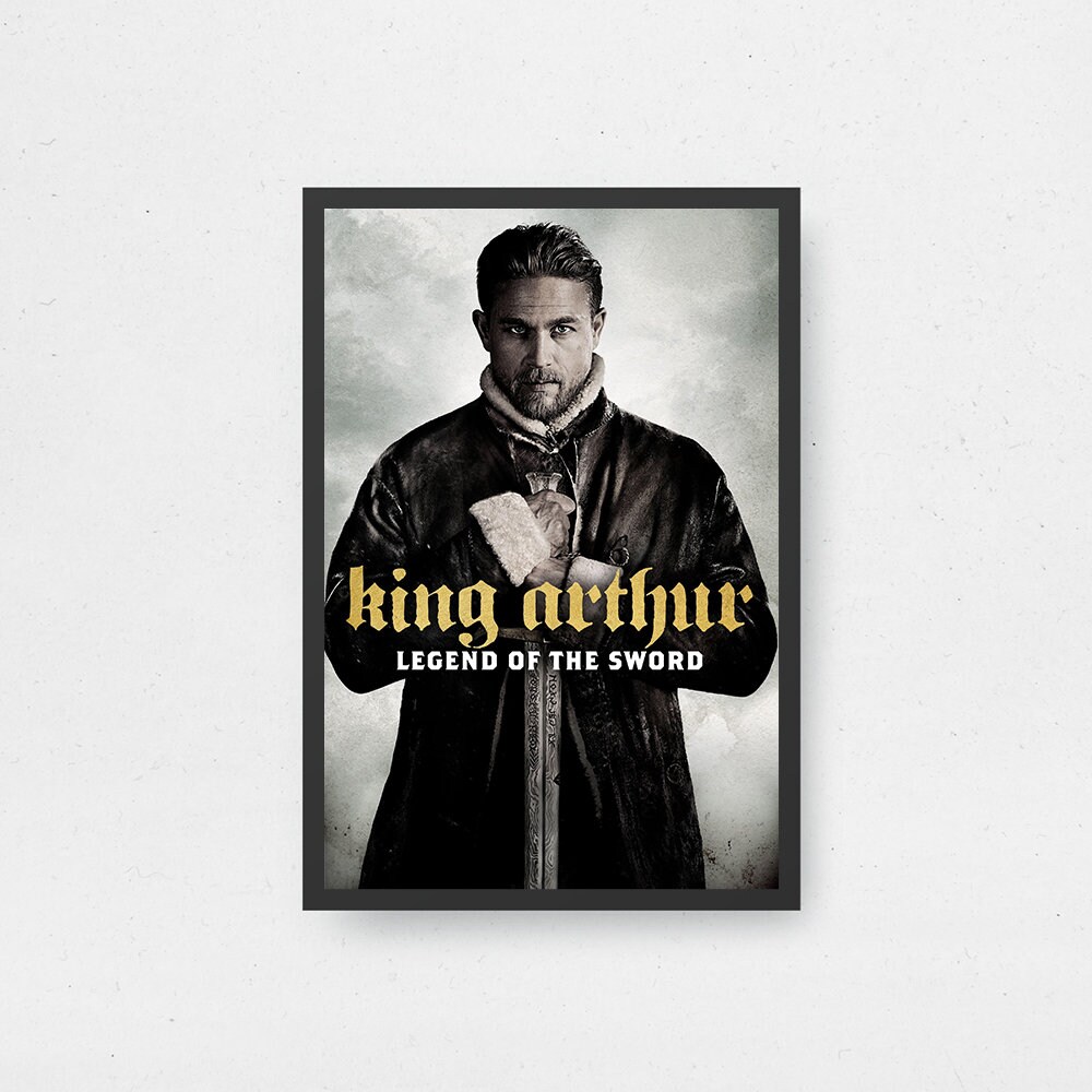 King Arthur Legend of Sword Movie Poster High Quality Canvas - Etsy