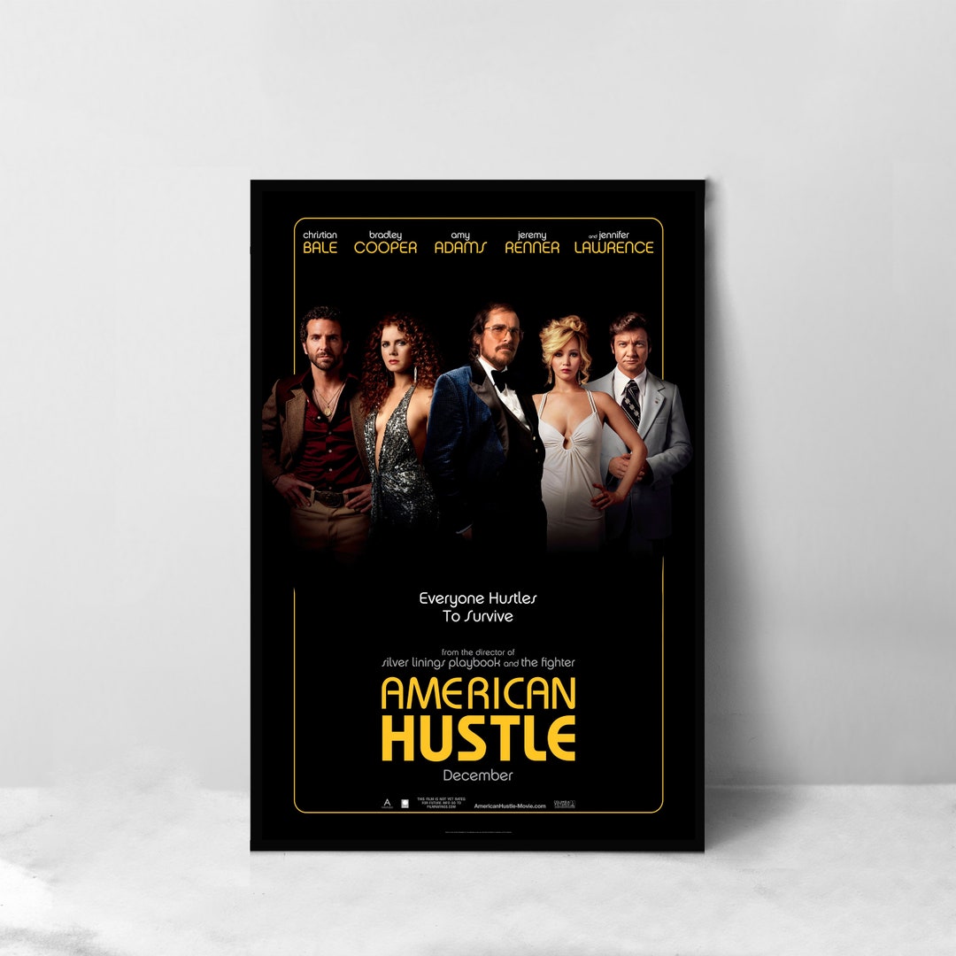 American Hustle Movie Poster High Quality Canvas Art Print Room ...