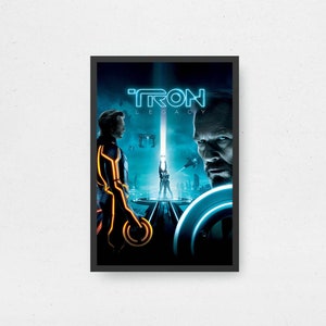Tron Legacy Movie Poster - High Quality Canvas Art Print - Room ...