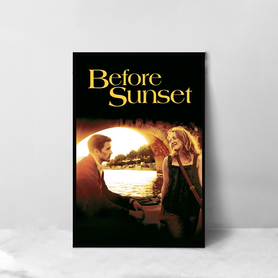Before Sunset Movie Poster - High Quality Canvas Art Print - Room ...