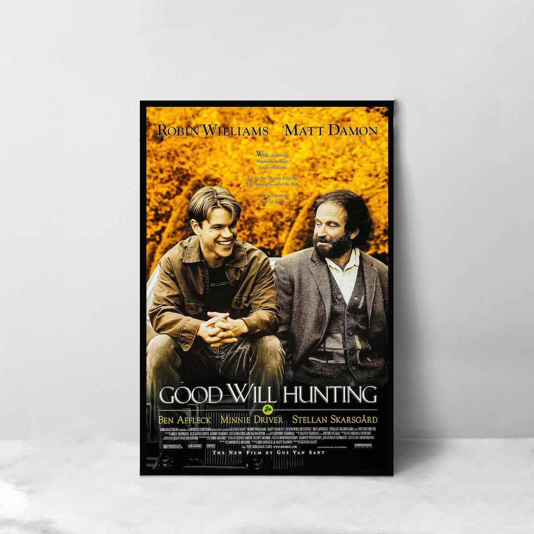 Good Will Hunting Movie Poster - High Quality Canvas Art Print - Room ...